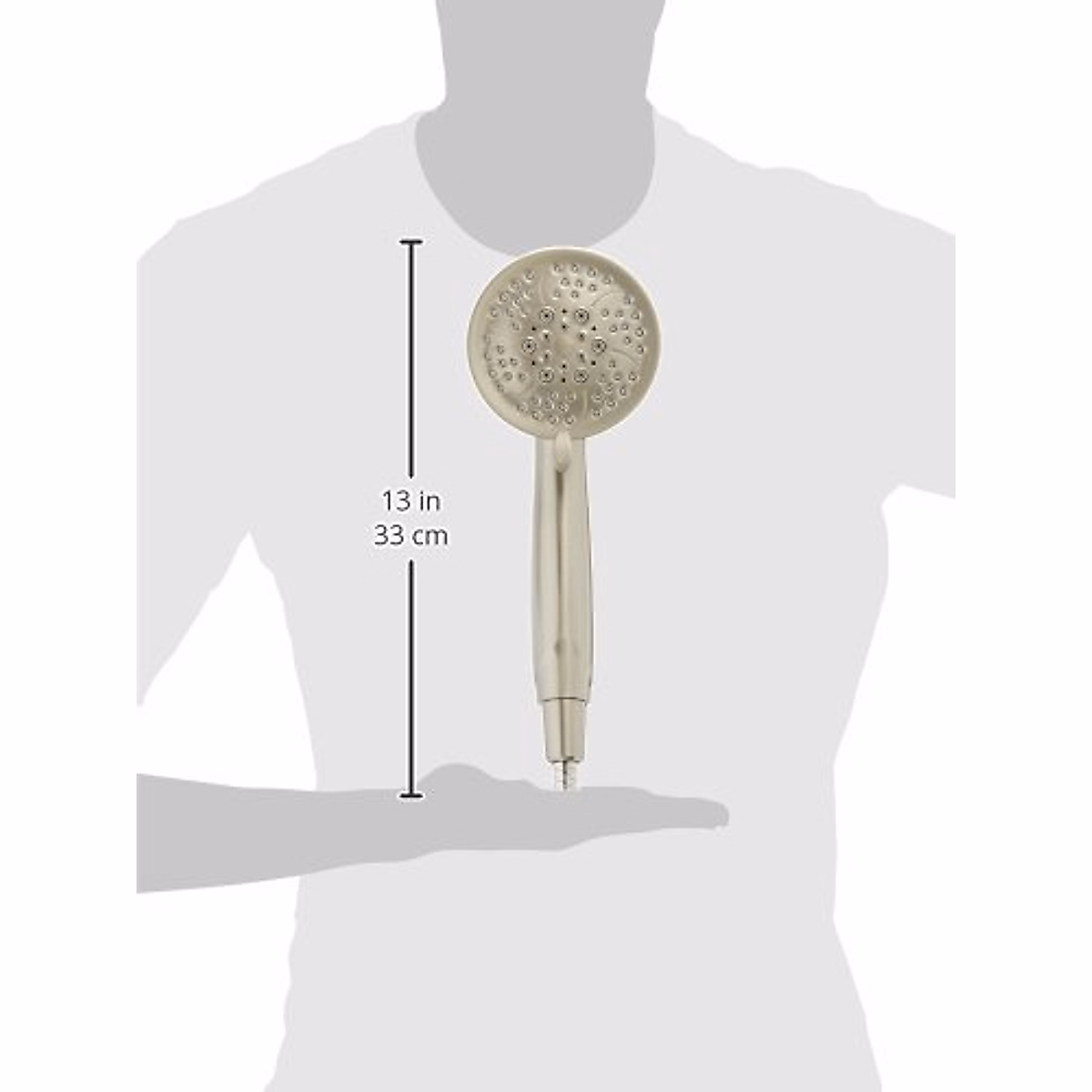 Moen 26015SRN Caldwell Hand Held Shower Head Set Multi Function 2.5 GPM Spray with Hose, Brushed Nickel