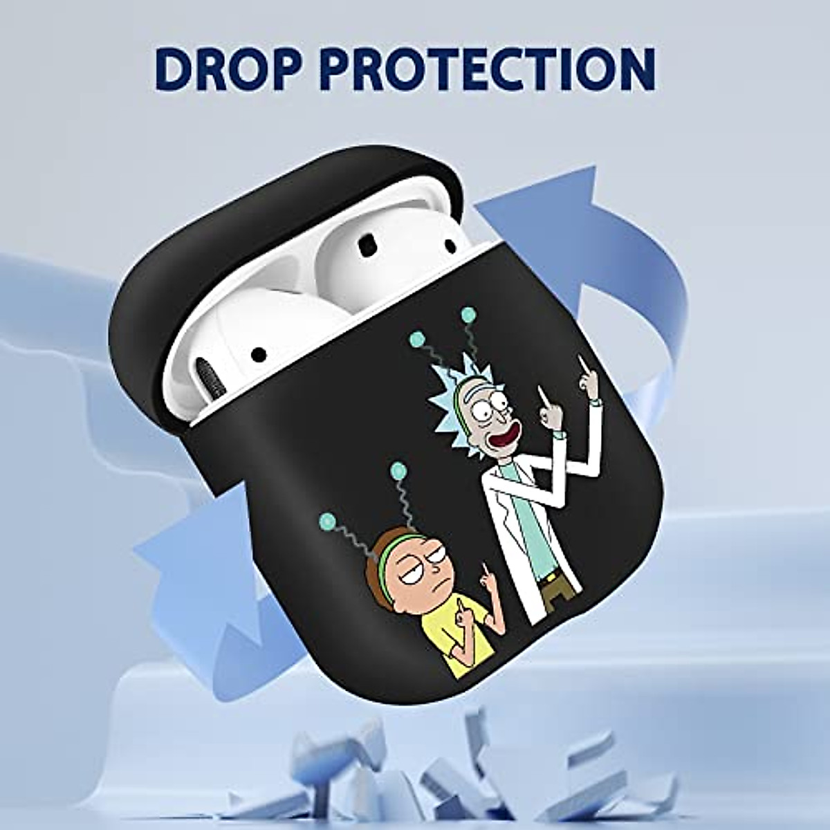 JoySolar for Airpods 1/2 Case Cute Cartoon Cool Unique Silicone Cases for Apple Airpod Air Pods 1st and 2nd Gen Cover Kawaii Fun Funy Design Soft IMD Shell for Girls Boys Girly (Friendly Gestures)