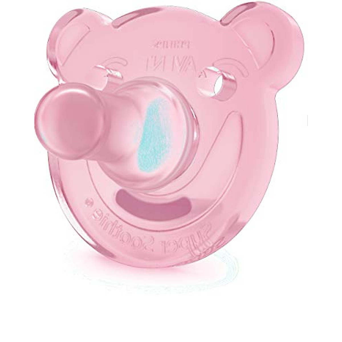 Philips AVENT Soothie Shapes Pacifier, Pink/Purple, 3-18 Months, 2 Pack, SCF194/05