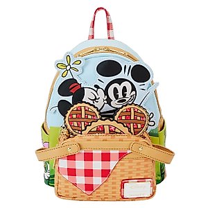 Loungefly Disney Mickey and Friends Picnic Basket Mini Backpack with Coin Bag