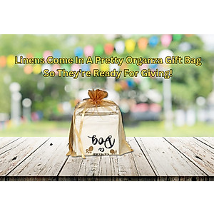 Twisted Anchor Trading Company Dog Kitchen Towels, Dog Gifts for Women - Set of of 5 - Comes in an Organza Gift Bag so It's Ready for Giving