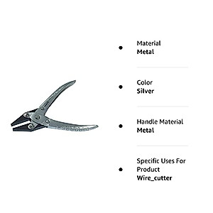 Mazbot Smooth Flat-Nose Jaw Parallel Pliers