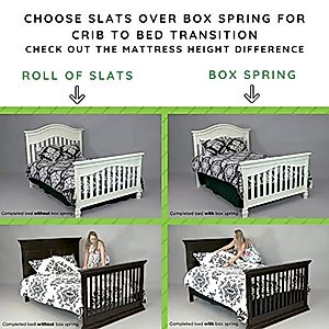 Full-Size Conversion Kit Bed Rails for Franklin & Ben Cribs | Multiple Finishes Available (Truffle)