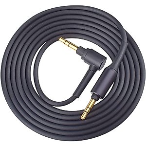 WH-1000XM3 Replacement Cable Compatible with Sony WH-1000XM4 MDR-XB950BT MDR-1000X WH-H900N WH-CH700N MDR-1A WH1000XM2 MDR-100ABN MDR-1ADAC MDR-XB950N1 Wireless Headphones (Black)