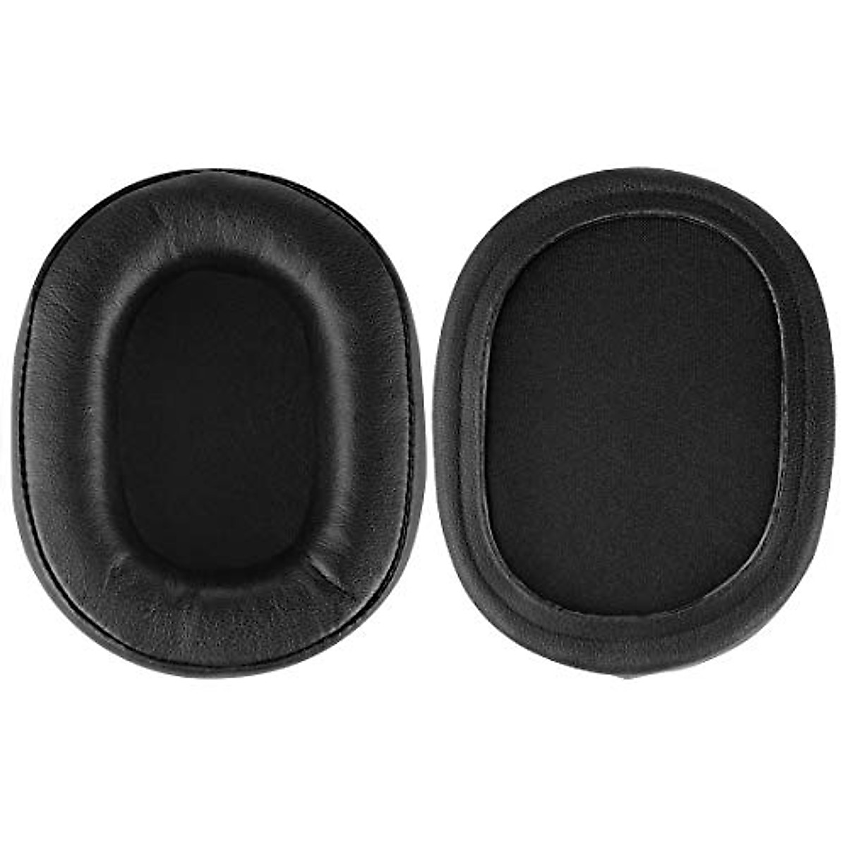 Geekria QuickFit Replacement Ear Pads for Sony Turtle Beach Skullcandy and Other Mid-Sized Over-Ear Headphones Ear Cushions, Headset Earpads, Ear Cups Cover Repair Parts (Black)