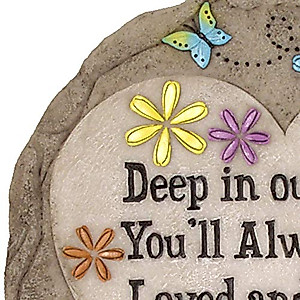 Spoontiques - Garden Décor - If Love Could Have Saved You Stepping Stone - Decorative Stone for Garden