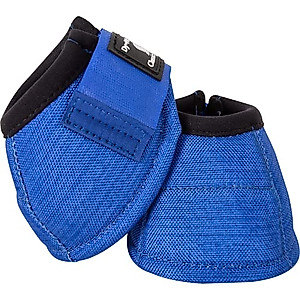 Classic Equine Dyno Turn Bell Boots, Blue, Medium