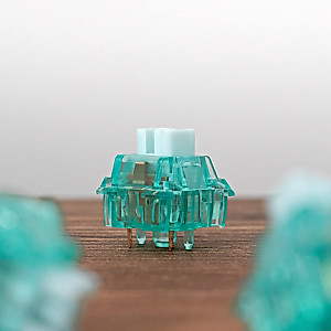 Mintcaps Linear Keyboard Switches Set 5 Pin Lubed Tactile Mechanical Keyboard Switches for Mechanical Gaming Keyboard Green Switches(10pcs)