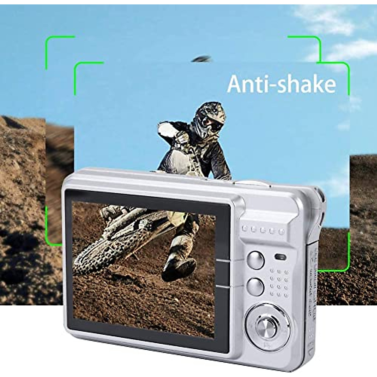 Digital Cameras for Photography Digital Video Camera, Full HD 1080P Video Recorder, 2.7" Screen Rechargeable Pocket Camera Built-in Microphone, Different Scene for Beginners