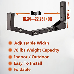 Wallmaster Kayak Storage Hooks Hangers, Adjustable Kayak Garage Storage Rack Wall Mount 1 Set of 2 Heavy Duty Hooks for Canoe, Kayak, Paddle Board, Surfboard, Snowboard