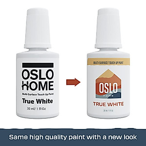 Oslo Home Touch Up Paint Multi-Pack – 5 Most Popular White Home and Rental Colors + Black, w/Brush in 20ml Bottle, Quick Drying, For Repairs, Walls, Trim, Cabinets, Furniture, Shutters and More