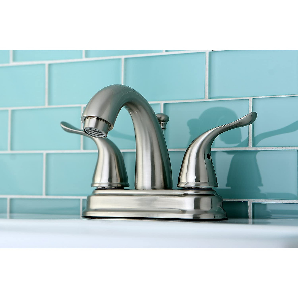 Kingston Brass Yosemite KB5615YL 4-inch Centerset Two Handle Lavatory Faucet, Oil Rubbed Bronze