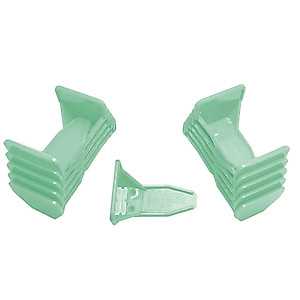 Snow Guards for Metal Roofs Light Green Polycarbonate (20 Snow Stops)