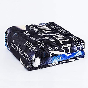 to My Daughter My Love Will Follow You Love Your MOM 3D Custom Fleece Photo Blanket Fan Gift (X-Large 80 X 60 INCH)