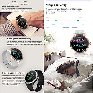 SEDSEY Smart Watch, Fitness Activity Tracker Smart Watches with Call Text Heart Rate Sleep Monitor Pedometer IP67 Waterproof Women Men Smartwatch for Android iOS Phone