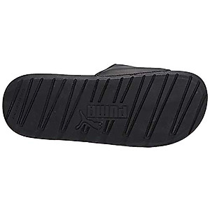 PUMA Cool Cat Jr Girls' Youth Sandal 7 M US Big Kid Black-White-Pink