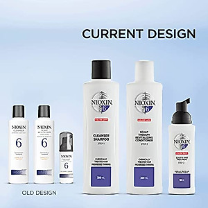 Nioxin System Kit 6, Strengthening & Thickening Hair Treatment, For Bleached & Chemically Treated Hair with Progressed Thinning, Trial Size (1 Month Supply)