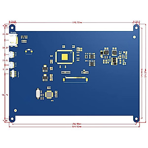 ELECROW 7 Inch Touch Screen Monitor for Raspberry Pi Screen 1024x600 IPS LCD Mini Monitor for Raspberry Pi 5 4 3 400 Windows 11/10/8/7 Driver Free