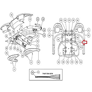 Hydra Fitness Exchange Seat Shuttle Torsion Spring HX-18168 Works with Cybex 525R 625R 770R Recumbent Bike