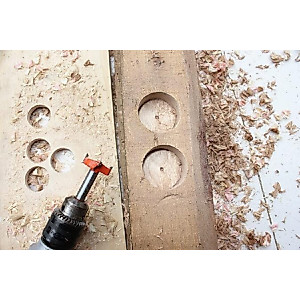 Unifizz Forstner Drill Bits Woodworking Hole Saw 13mm, Auger Drill Bit Woodworking Hinge Drilling Hole Saw, for Door and Window Hinge Wood Cutter Drill Bit Set, Grey 1PCS