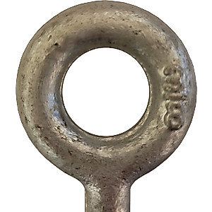 Eye Bolts 2.5" to 12" Drop Forged/Hot Dipped Galvanized Steel Eye Bolt Eyebolt (3/8" x 2.5" Eye Bolts, 1 pk. Eye Bolt)