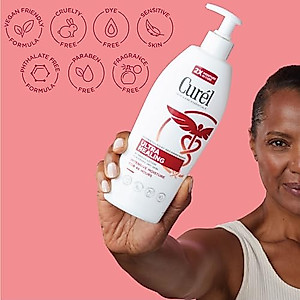 Curel Ultra Healing Intensive Fragrance-Free Lotion For Extra-Dry Skin, Dermatologist Recommended, Ideal for Sensitive Skin, Cruelty Free, Paraben Free, 20 Oz
