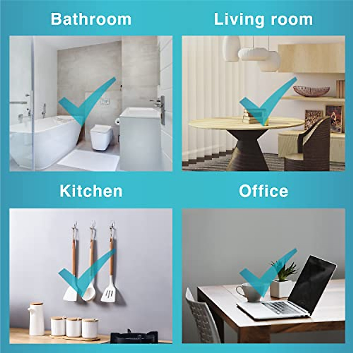 JELLYSUB 20 Hooks+40 Strips, Small Wire Toggle Hooks Value Pack, Organize Damage-Free Utility Hooks, Hanging Hooks Heavy Duty with Adhesive Strips, No Tools Wall Hooks for Hanging