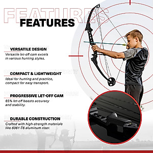 Genesis Gen-X Compound Bow, Right Handed, Black