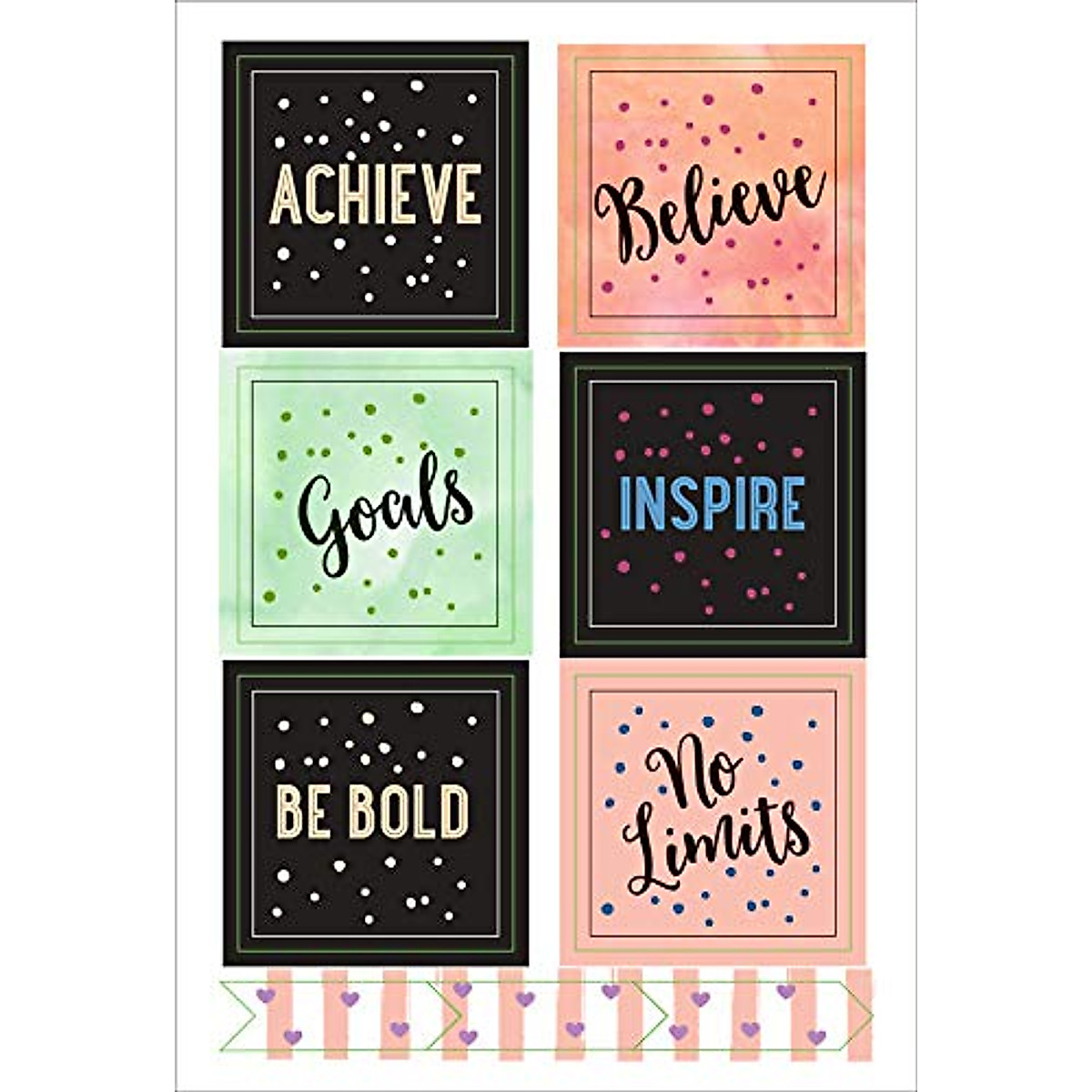 Essential Weekly Planner Stickers - She Believed She Could (Set of 160 Stickers)