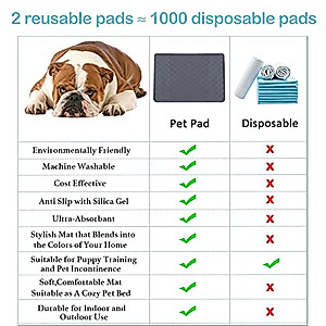 CNTOPKITER Guinea Pig Fleece Cage Liners, Guinea Pig Pee Pads Washable and Reusable 2 Pack, Guinea Pig Fleece Cage Liners (23.6'' x 17.7'')