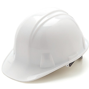 Pyramex SL Series Cap Style Hard Hat 6 Point Ratchet White