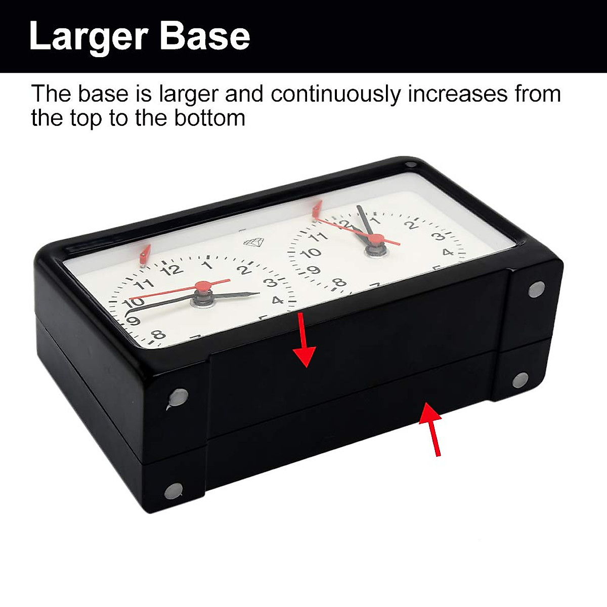 Just E Joy Chess Clock Digital Alarm Chess Timer w/Quartz Movement for Board Game International Chess Chinese Chess Weiqi Competitions Classic Analog Style Chess Clock