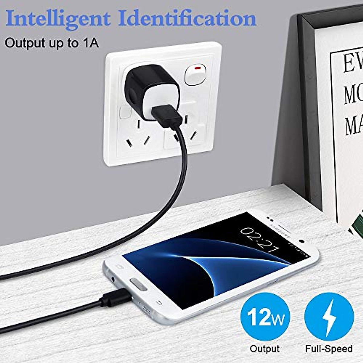 Wall Charger Cube, USB Plugs 10Pack, HOOTEK 1A/5V Single Port USB Charger Wall Plug Fast Charging Block Cube Box Adapter for iPhone 14/13/12 Pro Max/11/XS/XR/X/8 Plus/SE, Samsung Galaxy, LG, HTC, Moto