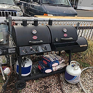 3 1/8'' BBQ Grill Temperature Gauge Charcoal Smoker Replacement Parts, and Most Smokers, OEM Charcoal Grill Pit Wood Smoker Thermomete Gauge Fahrenheit Compatible for Oklahoma Joe's (2Packs)