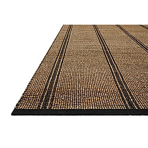 Loloi Angela Rose Colton Collection CON-01 Natural/Black 7'-6'' x 9'-6'', .38" Pile Height, Area Rug