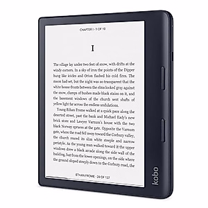 Kobo Sage | eReader | 8” HD Glare Free Touchscreen | Waterproof | Adjustable Brightness and Color Temperature | Blue Light Reduction | Bluetooth | WiFi | 32GB of Storage | Carta E Ink Technology
