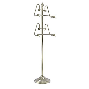 Allied Brass TS-6-PNI Foor 49 Inch Towel Stand, Polished Nickel
