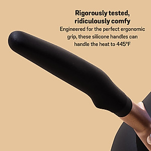 Meyer Accent Series Hard Anodized Nonstick Stirfry/Wok with Helper Handle and Glass Lid, 12.75 Inch, Matte Black