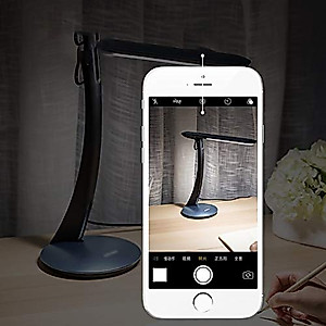 Led Light LED Desk Lamp Table Light Power Switch Button No Video No Blue Light Folding Non Slip Base Eye Caring Desk Lamp Kids (Color : Gray)