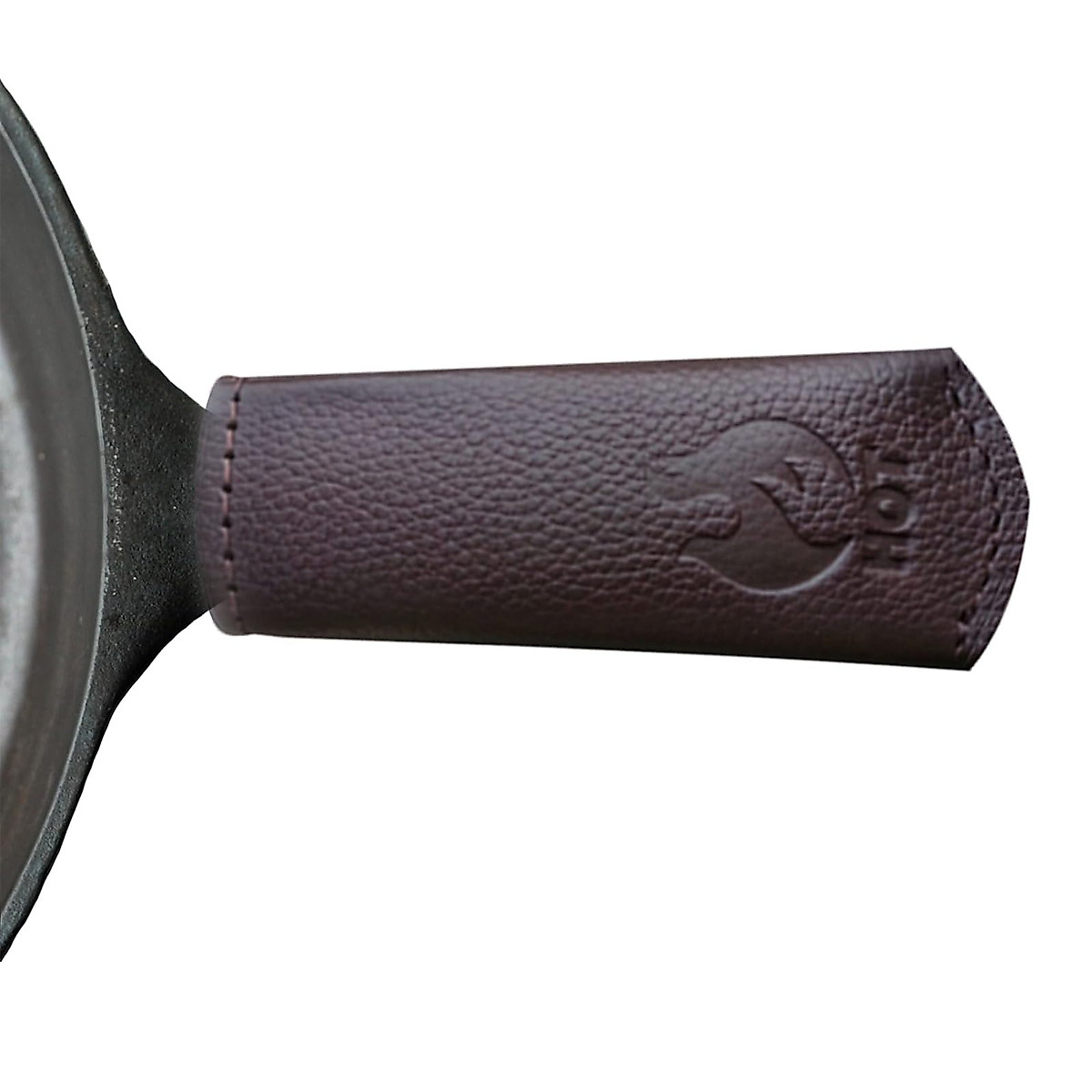 Leather Cast Iron Skillet Pan Handle Cover (Standard 4.5) Thick Leather Heat Resistant Leather Handle Holder for Cast Iron Skillets & Pans (Handmade)