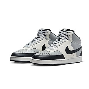 Nike Mens Court Vision Mid Leather Sneakers Athletic Shoes Gray 9 Medium (D)