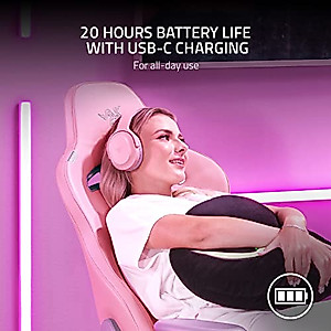 Razer Barracuda X Wireless Multi-Platform Gaming and Mobile Headset (2021 Model): 250g Ergonomic Design - Detachable HyperClear Mic - 20 Hr Battery - Compatible w/PC, PS5, Switch, & Android - Pink