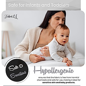 White Minky Fabric by The Yard | Oeko-TEX Certified Plush Fabric | Soft Minky Dimple Dot Cuddle Fabric | 36" X 60" inches Wide | Baby Blanket, Apparel, Throws | 2 Continuous Yards