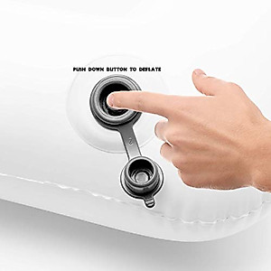 Inflatable Serving salad bar buffet - With Drain New INNOVATIVE VALVE For EASY Inflation/Deflation By Food & Drink Holder For Pool Picnics, Barbeques & Parties – 28" x 22" x 4" -2 Pack