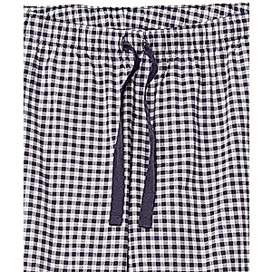 Amazon Essentials Women's Poplin Sleep Pant, Black Gingham, Medium