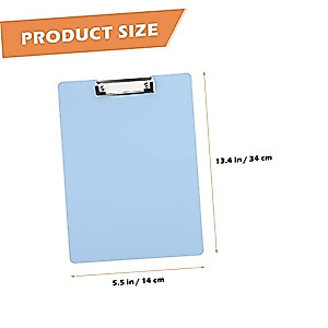IMIKEYA 2Pcs a4 Folder Board Plastic folders Paper Folder Office Supplies folders Hospital clipboard a4 clipboard hardback Clip Boards Metal Office Document Clip exam Paper Clips Thin