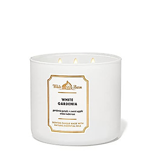Bath & Body Works White Barn Scented 3-Wick Candle in White Gardenia