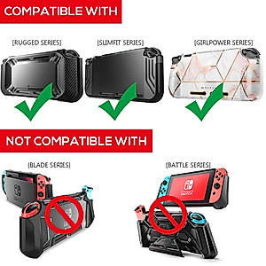 Mumba Carrying Case for Nintendo Switch OLED Model 2021/Switch 2017, Deluxe Protective Travel Carry Case Pouch for Nintendo Switch Console & Accessories [Dual Protection] [Large Capacity] (Blue)