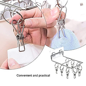 NOOMIEQCF Clothes Drying Rack Towel Rack Sock Drying clamp Stainless Steel Drying Drip Hanger Self Adhensive Hanger Rack for Socks Gloves Baby Clothes