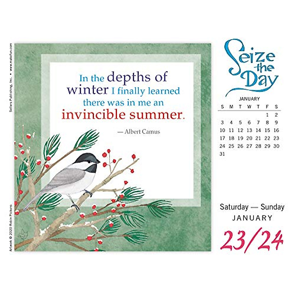 2021 Seize the Day Boxed Daily Calendar